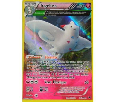 Togekiss 130 PV 46 108 Full Art HOLO Xy06 Ciel Rugissant Ciel Rug