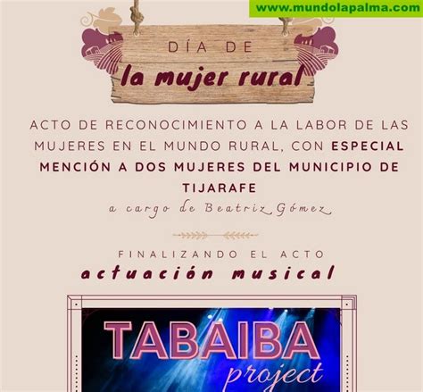 Tijarafe Conmemora El D A Internacional De Las Mujeres Rurales