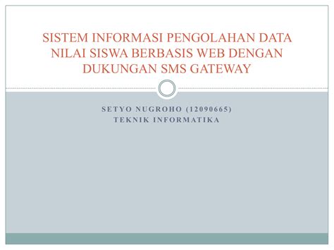 perancangan sistem informasi pengolahan data nilai siswa berbasis web rumus soal