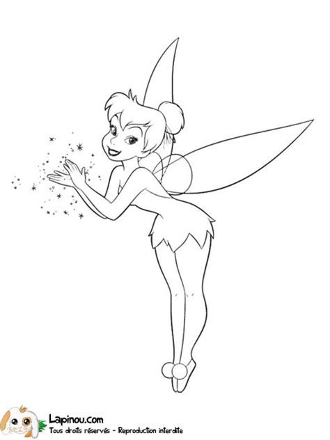 Fée Clochette Coloriages à imprimer pour les enfants sur Lapinou