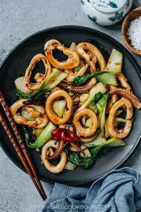 Squid And Bok Choy Stir Fry Omnivore S Cookbook