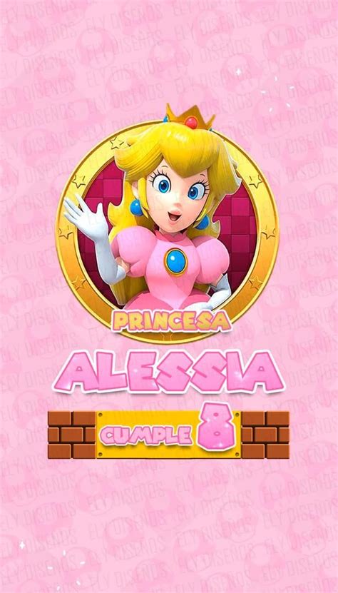 Video invitación Princesa Peach Video Hacer invitaciones de