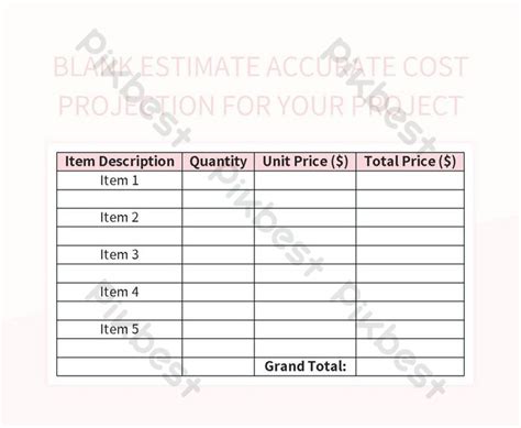 Best Practices For Creating An Accurate Project Cost Estimate Excel
