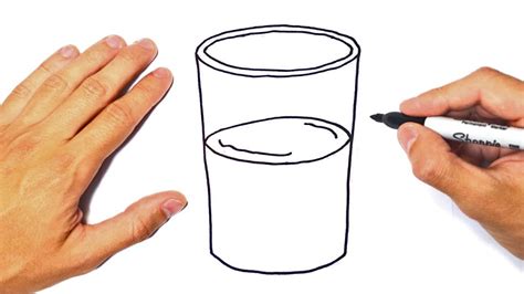 How To Draw A Glass Of Water Step By Step Easy Drawings YouTube
