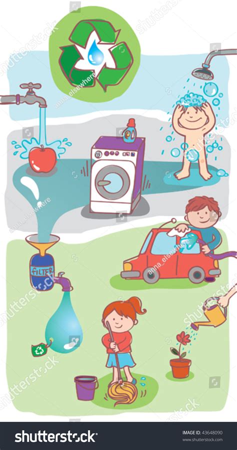 Vector Illustration Showing How Use Home Stock Vector Royalty Free
