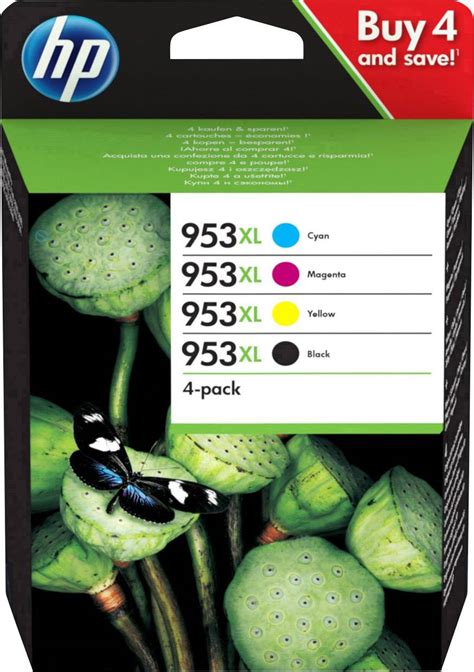 HP 953 XL Cartouche D Encre Pack Bundle D Origine Noir Cyan Magenta