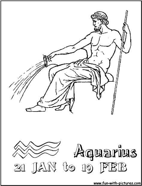 Aquarius Coloring Page Coloring Pages Color Colouring Pages