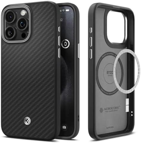 Spigen Enzo Aramid MagFit Hülle Kompatibel mit iPhone 15 Pro Max