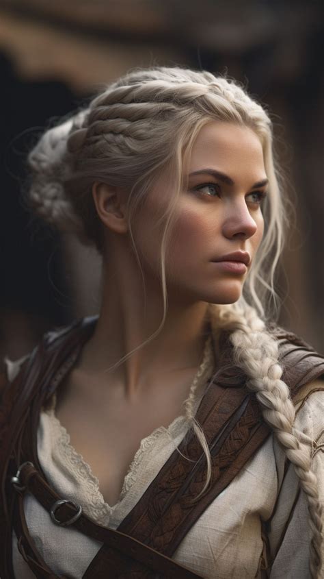 Beautiful Viking Woman Ai Generated Art Midjourney Phone