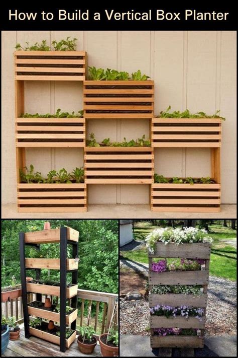 How To Build A Vertical Box Planter The Garden Planter Boxes