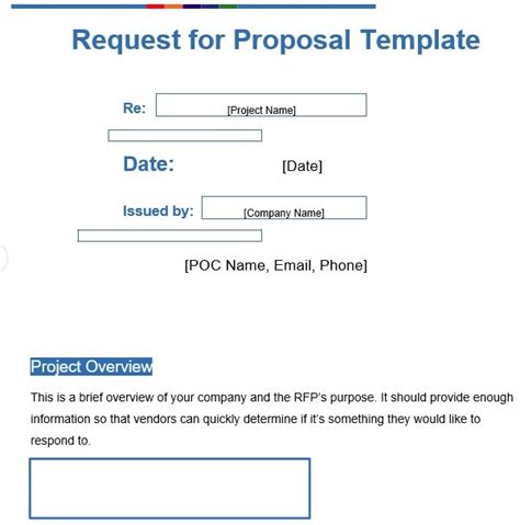 Professional Request For Proposal RFP Templates Word TemplateData