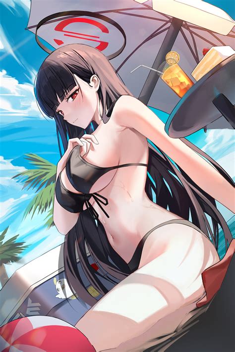 Crying Eye Blue Archive Peroro Tsukatsuki Rio Bikini Breast Hold Erect