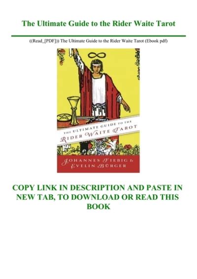 Read Pdf The Ultimate Guide To The Rider Waite Tarot Ebook Pdf