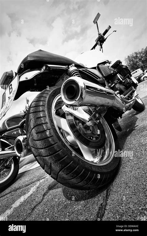 Vieille Moto Banque D Images Noir Et Blanc Alamy