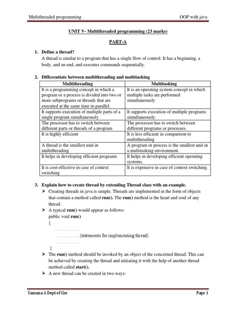oop java multithreaded programming pdf thread computing method computer programming