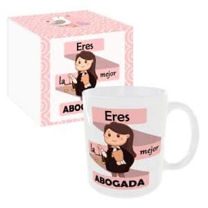 Taza Con Caja Decorada Eres La Mejor Abogada