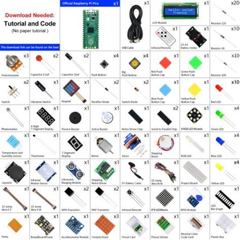 Freenove Ultimate Starter Kit For Raspberry Pi Pico Contained China