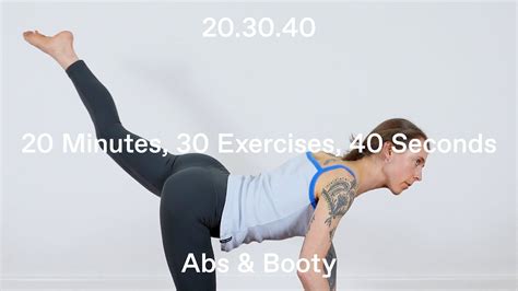 20 Mins Abs Booty Pilates Workout At Home Lean Tone Burn Baby