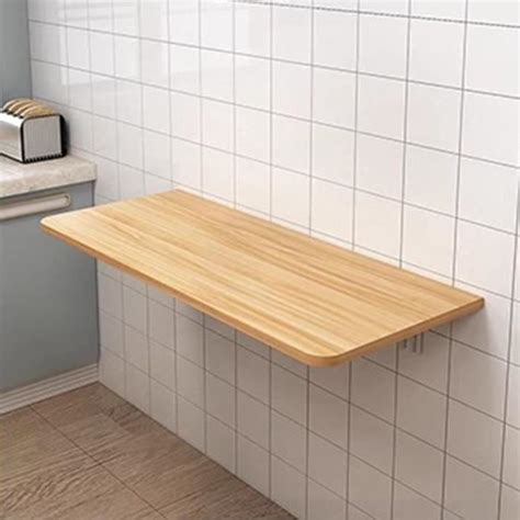 Table Murale Rabattable Pliable Avec Support En Métal Table Pliante