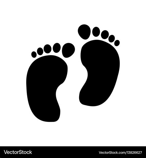 Free 250 Silhouette Baby Footprint Svg SVG PNG EPS DXF File
