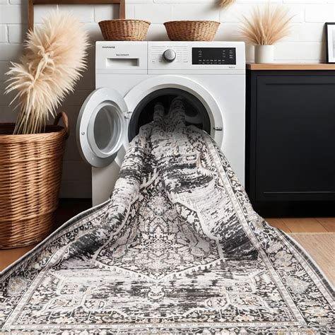 Youfortong Area Rug X Washable Rugs Soft Ultra Thin Low Pile Mat