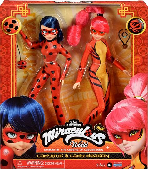 Miraculous Laybug Dolls Ladydragon Vesperia Cosmobug Switch N