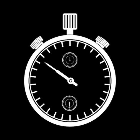 El icono del cronómetro Vector Premium