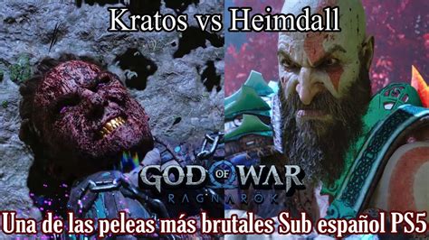 Kratos vs Heimdall Pelea completa Sub español PS5 God of War Ragnarok