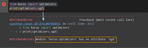 Attributeerror Module Kerasoptimizers Has No Attribute Sgd Python Guides