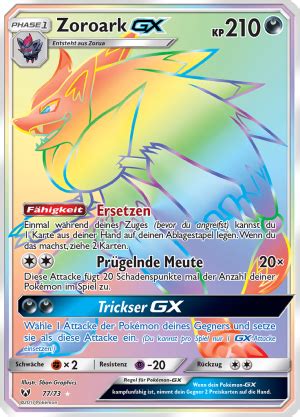 Zoroark GX 77 73 Wert Bild Künstler Seltenheit Pokemonkarte de