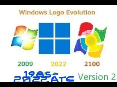 Windows Logo Evolution 1985 2022ATE New V2 再生回数1000突破記念 YouTube