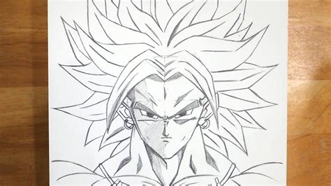 How To Draw Broly Step By Step Dragonball Super Broly Drawing YouTube