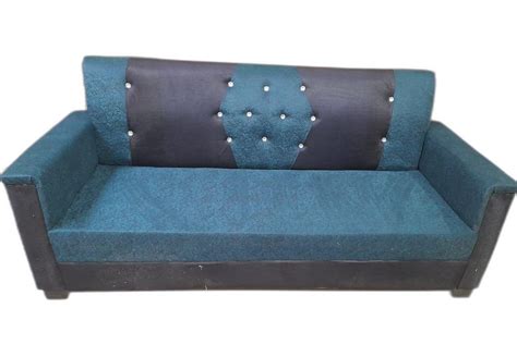 Blue Rexin Three Seater Wooden Sofa At Rs 7500 Piece In New Delhi ID