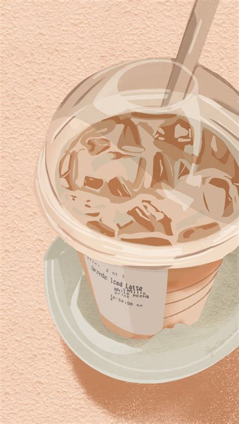Iced Coffee Latte Coffee Wallpaper Ipad Wallpaper Scenery Wallpaper