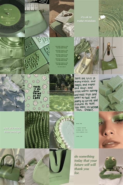 Discover 73 Sage Green Wallpaper Collage In Cdgdbentre