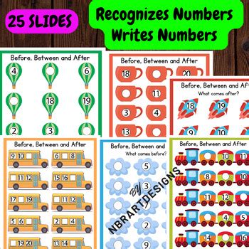 Numbers Before After Between 0 100 Worksheet Pack By NbrArtDesigns