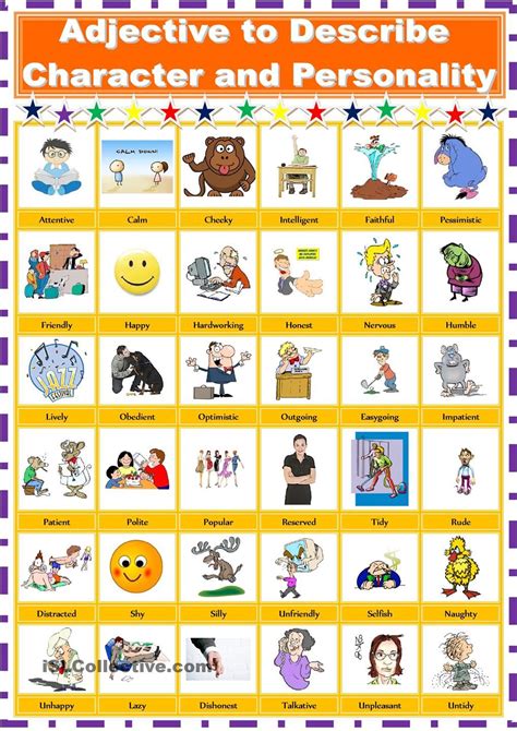 Personality Adjectives List