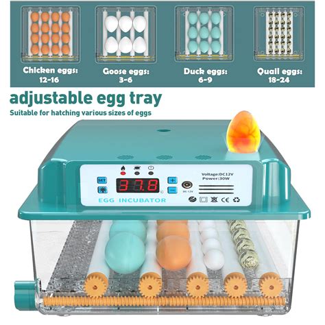 Incubator Egg Hatcher Automatic Turning Chicken 16 36 Eggs Brooding