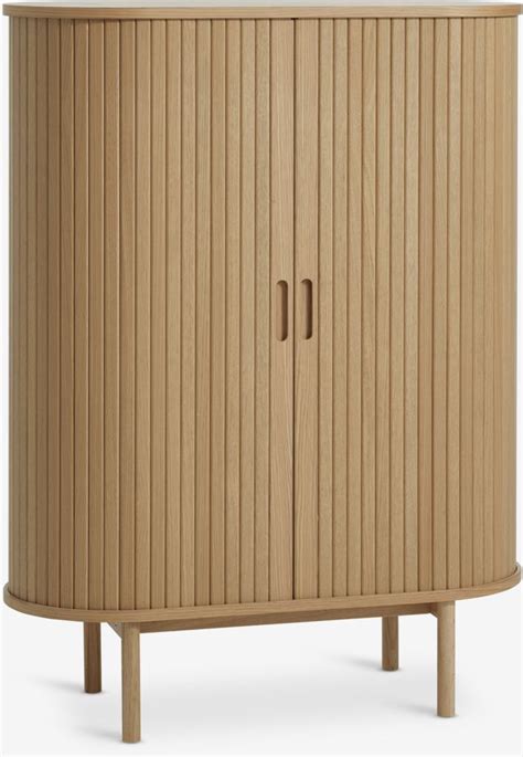 Szafka LYNGVIG 90 cm 2 drzwi roletowe naturalny dąb JYSK