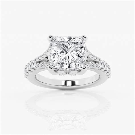 Badgley Mischka Near Colorless 5 2 3 Ctw Princess Lab Grown Diamond