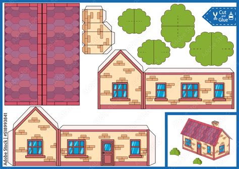 Paper Doll House Template