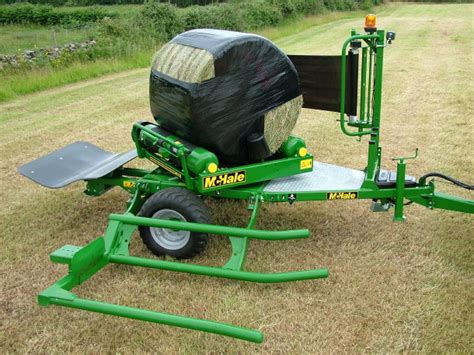 McHale 991B Round Bale Wrappers Andrew Symons Devon UK