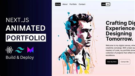 animated portfolio website with next js framer motion and tailwind css