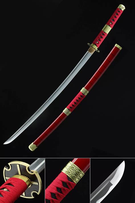 Roronoa Zoro Katana Sword Set Replica Shusui Wado Ichimonji And