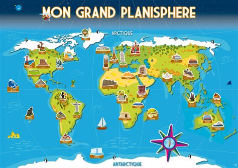 Ben Voil Tef Planisph Re Imprimer Planisphere Carte Du Monde
