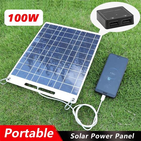 100W Solar Plate 5V Solar Mobilne Adowanie Panel S Oneczny Plecak