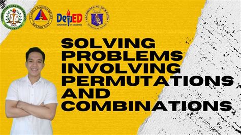 solving problems involving permutations and combinations youtube