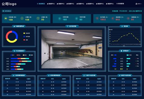 智能停车场后台管理系统 ui 软件界面 jxph144324 原创作品 站酷 zcool