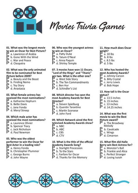 Disney Movie Trivia Questions And Answers Printable Printable Word