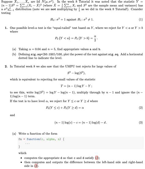 solved suppose x1 … xn are iid n μ σ2 in the week 8